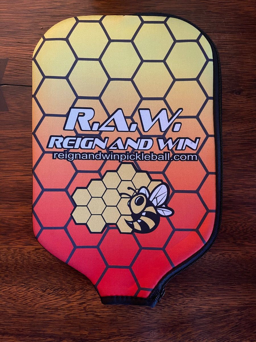 R.A.W. Bee Paddle Covers – Reign-And-Win-Pickleball